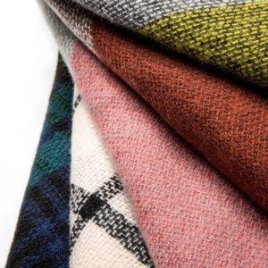 Accessories | Trendy Plaid Scarf Triangle Blanket Scarf | Poshmark